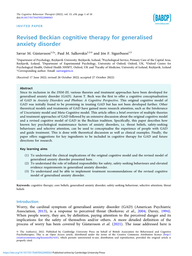 Revised-Beckian-Cognitive-Therapy-For-Generalised-Anxiety-Disorder (Dec ...