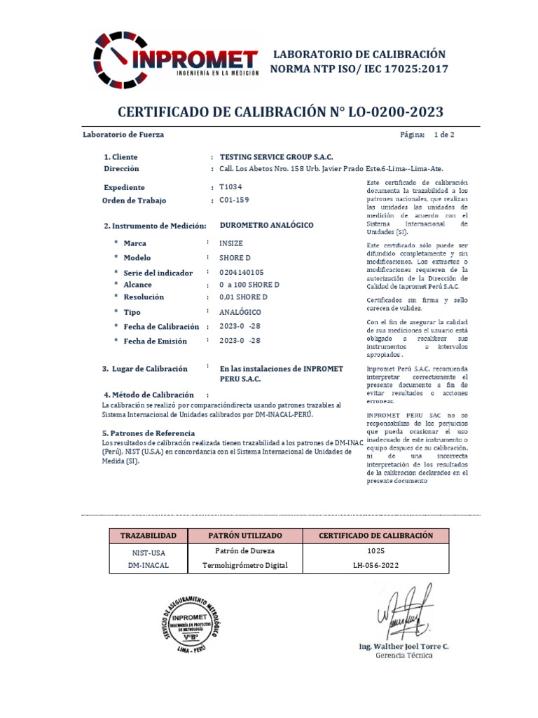 Lo-0200-2023-Durometro-Testing 204140105 | PDF