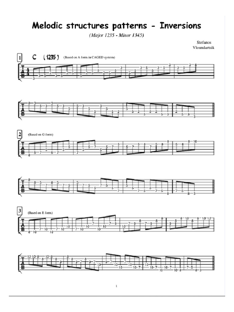 Melodic Structure Patterns | PDF