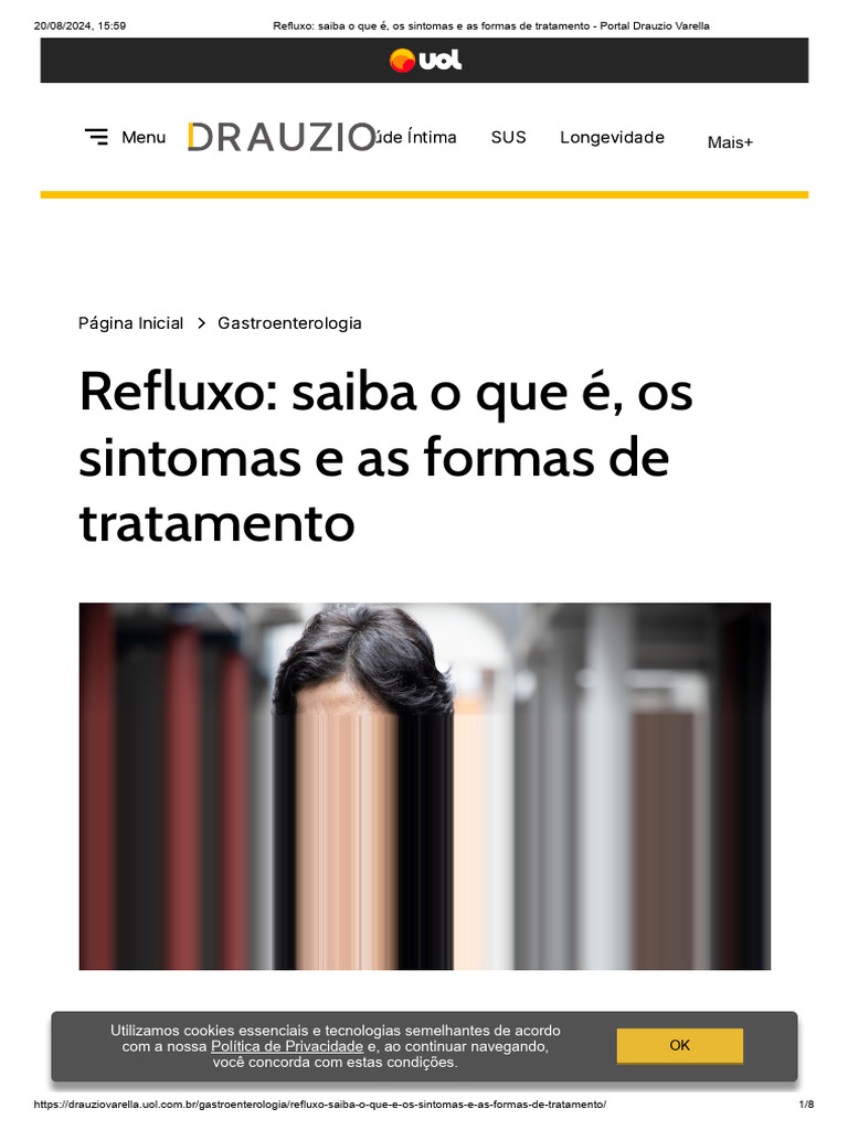 Refluxo - Saiba o Que É, Os Sintomas e As Formas de Tratamento | PDF