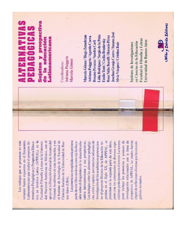 Alternativas Pedagogicas (1) Conv | PDF