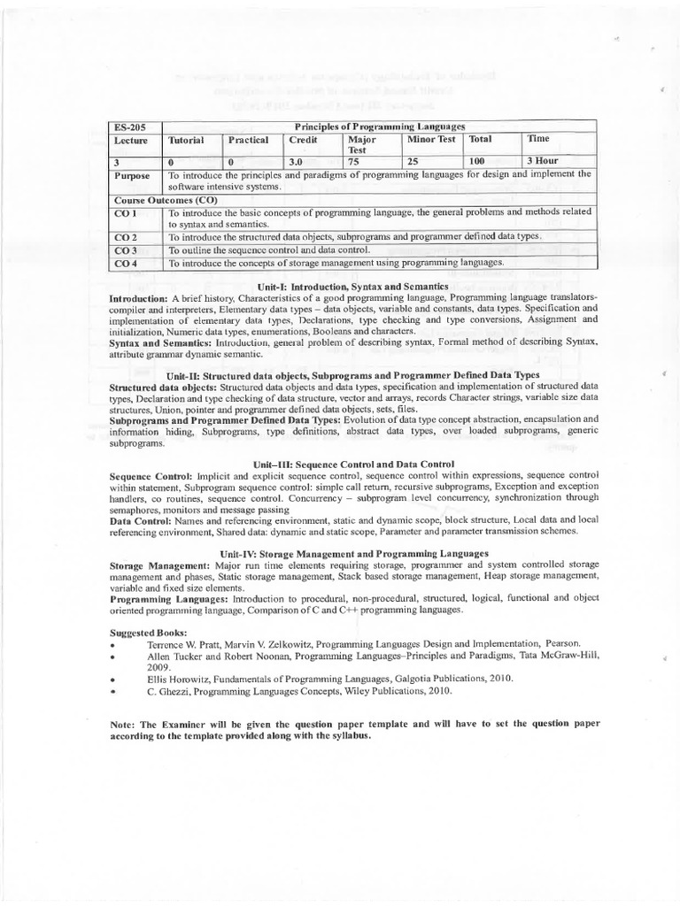 B.tech Computer Engg Syllabus | PDF B.tech Computer Engg Syllabus | PDF