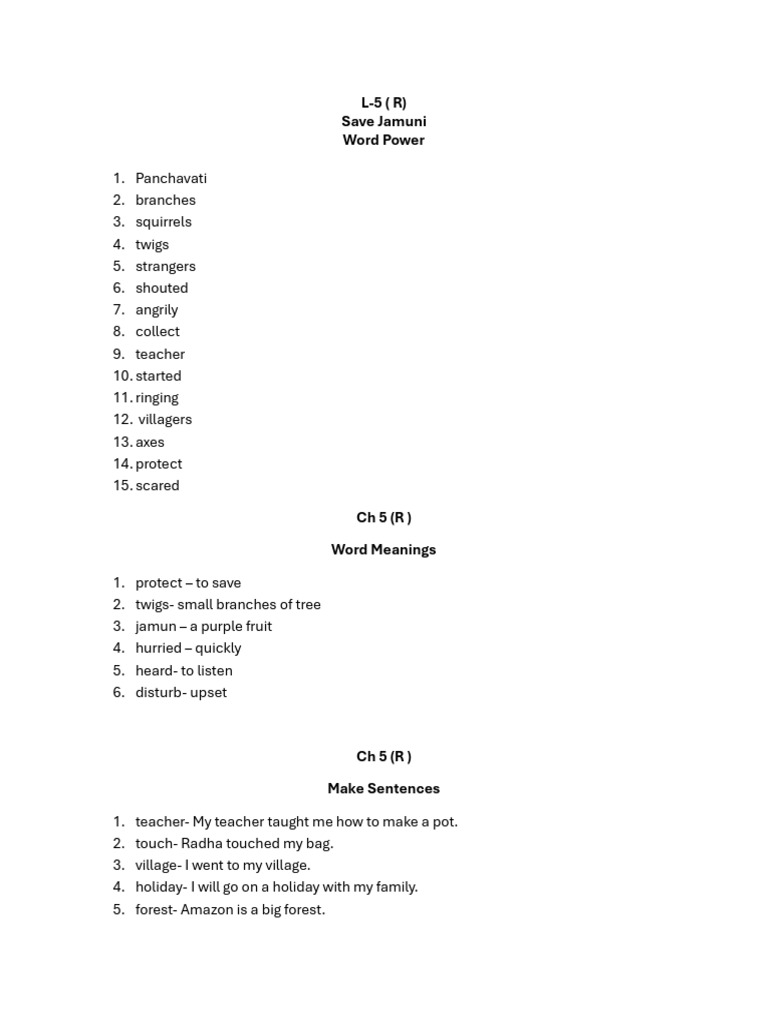 Class 2 Save Jamuni | PDF