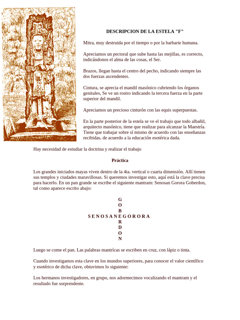 DESCRIPCION DE LA ESTELA | PDF