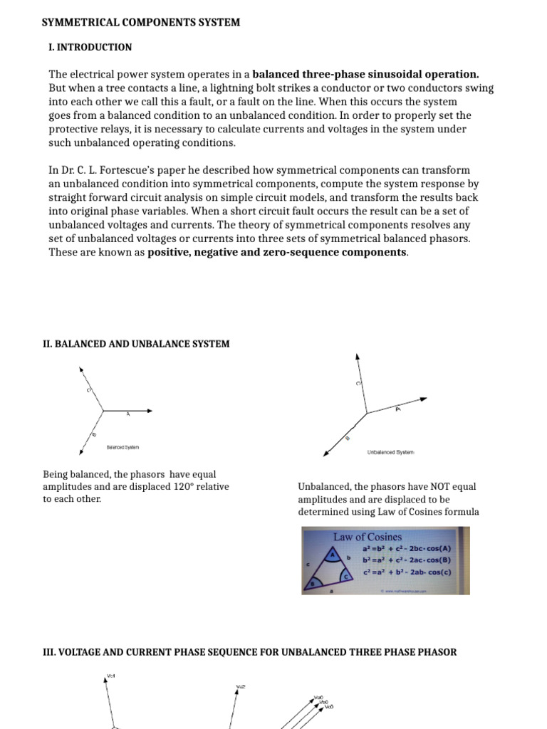 LESSON 5 Symmetrical Components System 2 | PDF