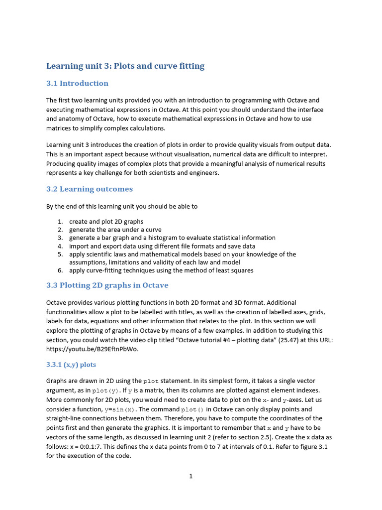 Curve Plotting | PDF