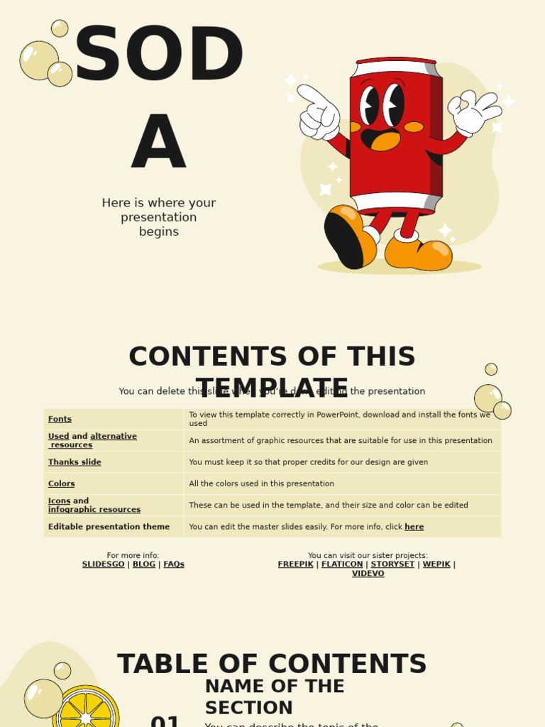 Soda by Slidesgo | PDF
