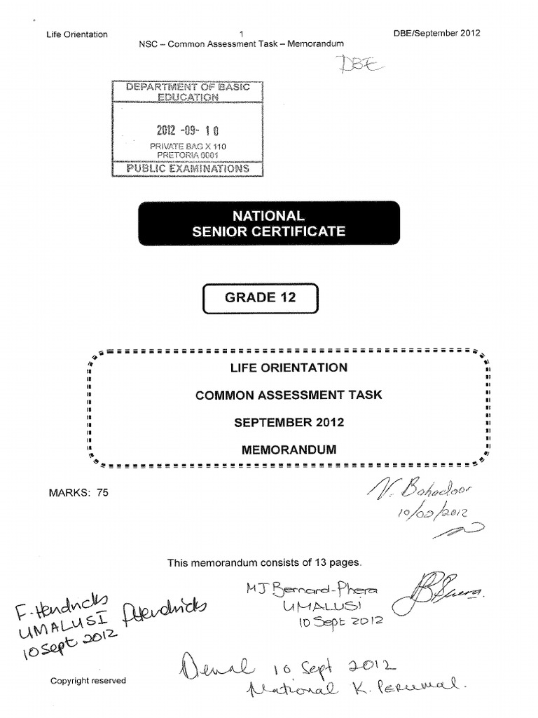 Life Orientation Eng | PDF