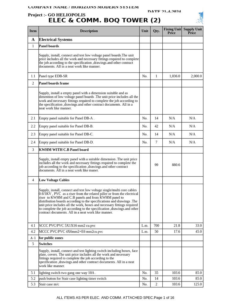 Install & Supply t2 | PDF