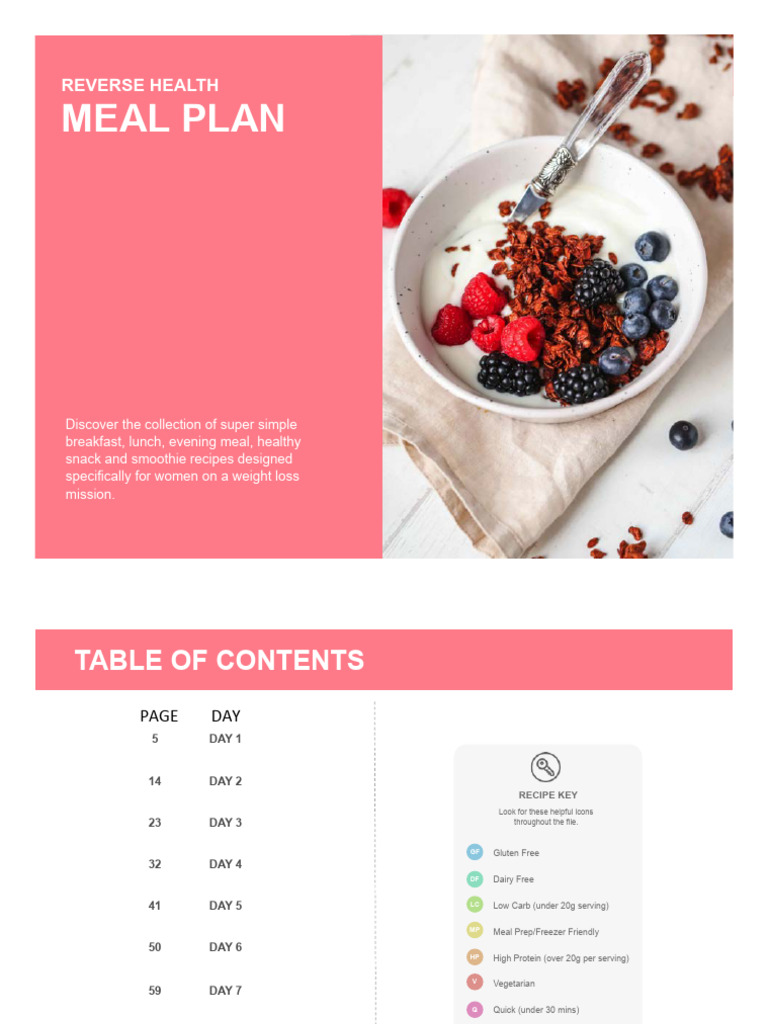 ReverseHealth MealPlan | PDF