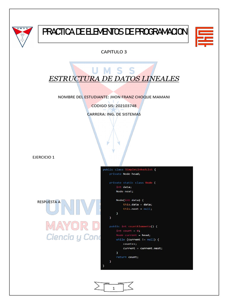Practica de Elementos de Programacion | PDF | Informática teórica | Computadoras