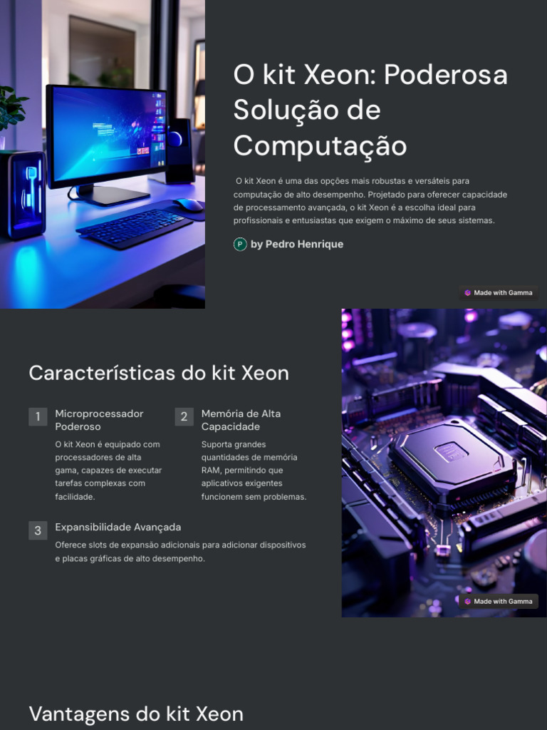 O Kit Xeon Poderosa Solucao de Computacao | PDF