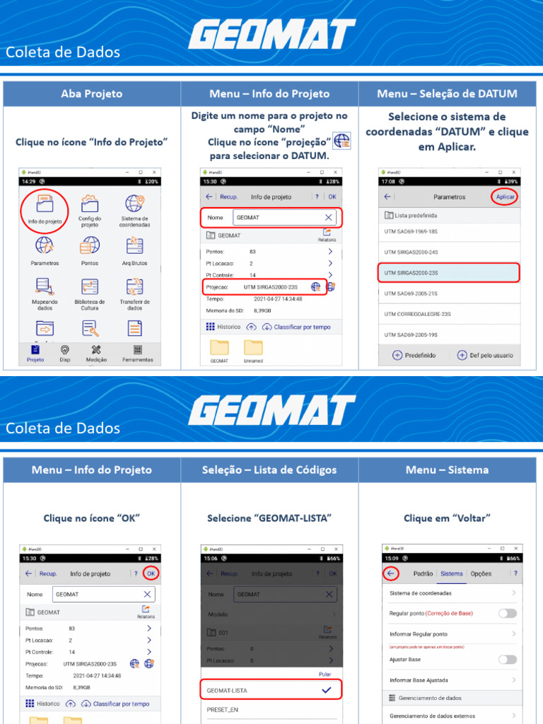 Tutorial Coleta de Dados - RTK | PDF
