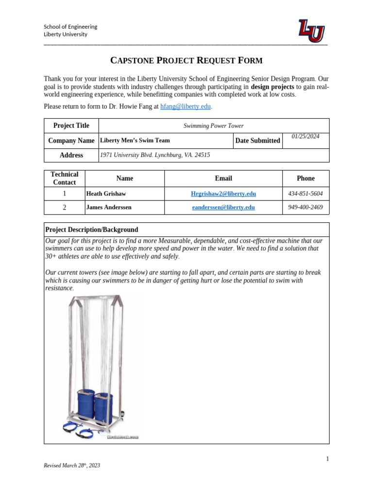 Swimming Power Tower - LU Sports Club | PDF