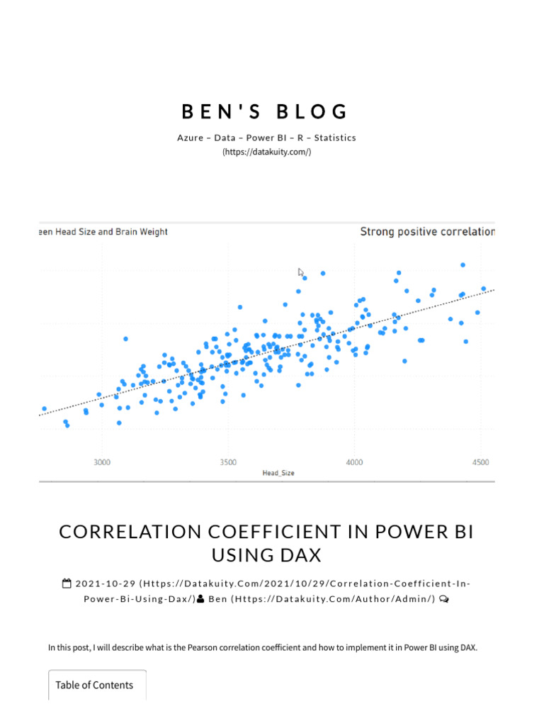 Correlation Coefficient In Power Bi Using Dax Bens Blog Pdf