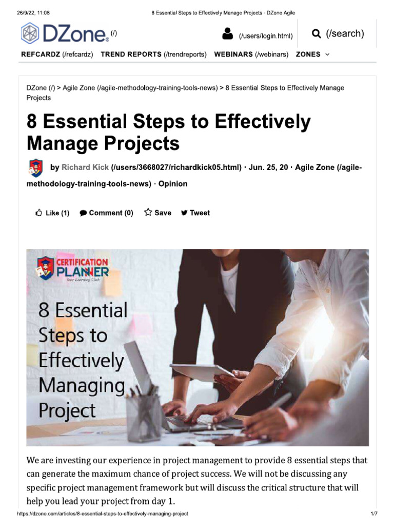 Project Management Steps | PDF