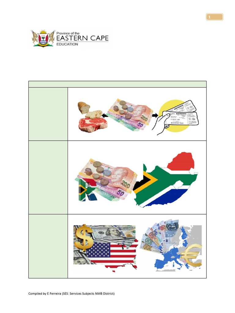 E GR 11 Tourism - Foreign Exchange Notes - Term 2 - ECDOE | PDF