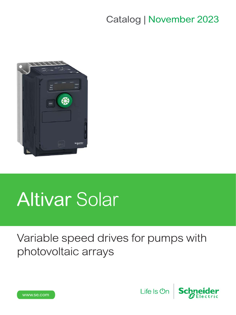 ATV320 Solar Variable Speed Drive Catalog | PDF | Solar Power ...