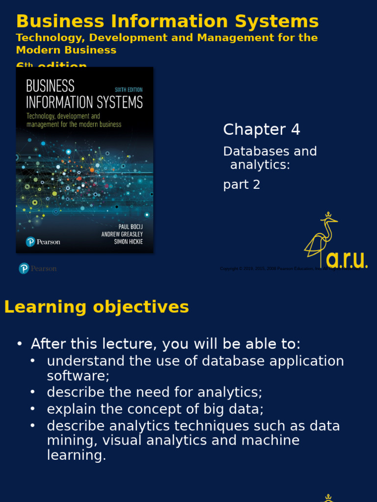 Databases and Visual Analytics Chapter 04 Part 2 280121 | PDF