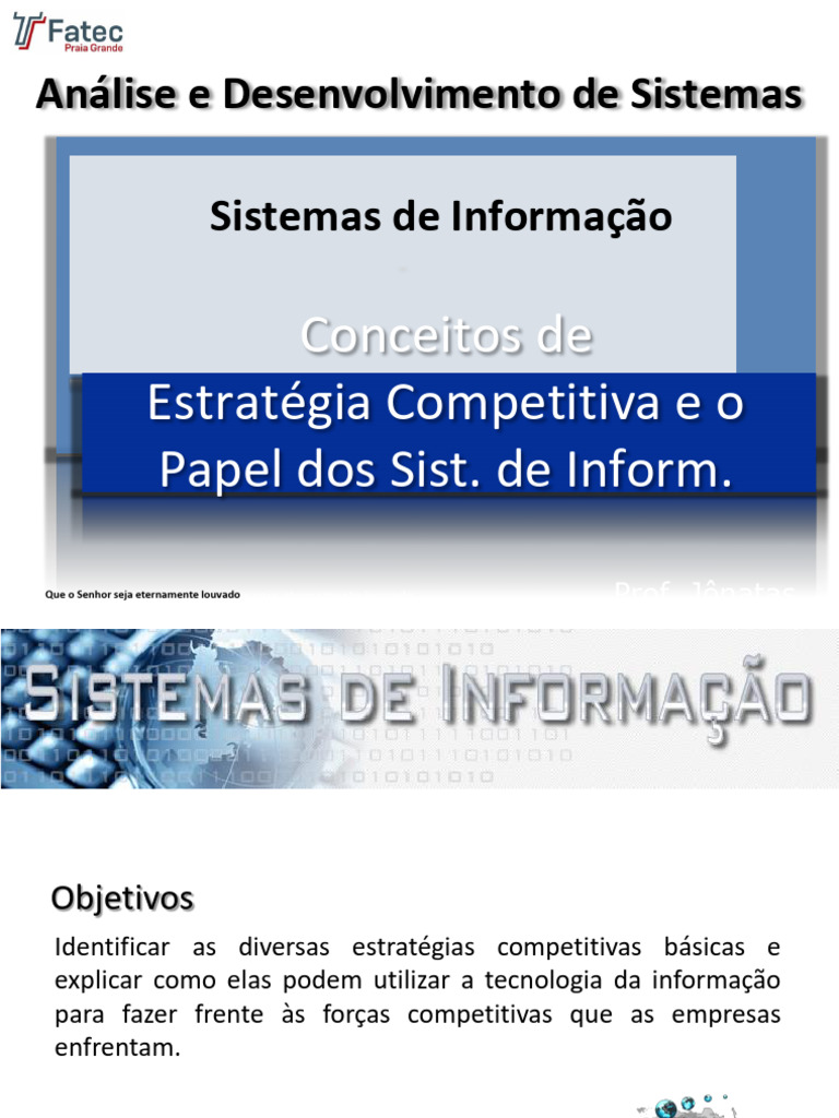 Estratégia Competitiva e o Papel Do S.I. | PDF
