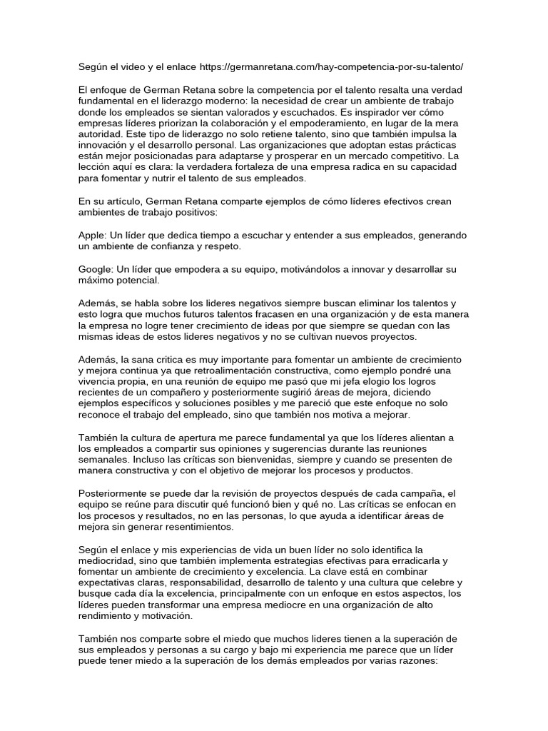 Informe de Video | PDF