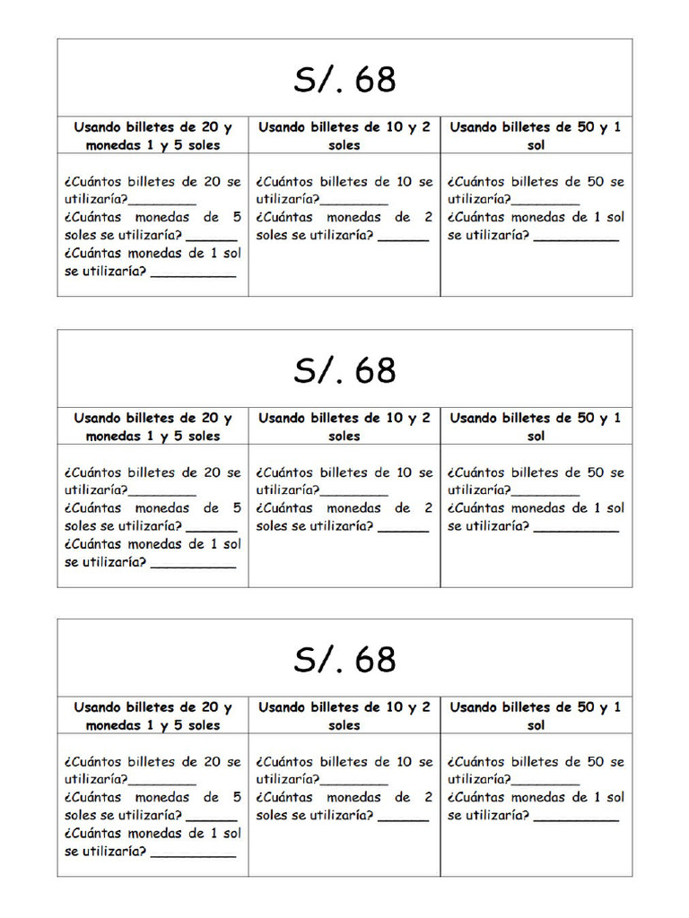 Practica Monedas | PDF