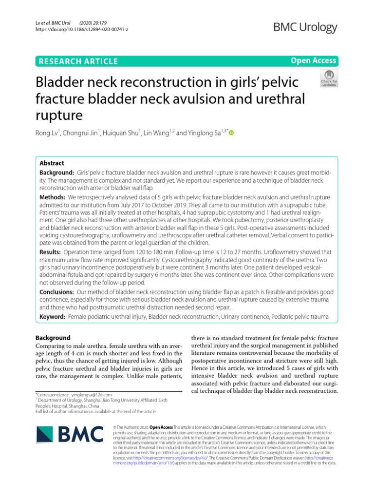 BMC Urology 2020 | PDF