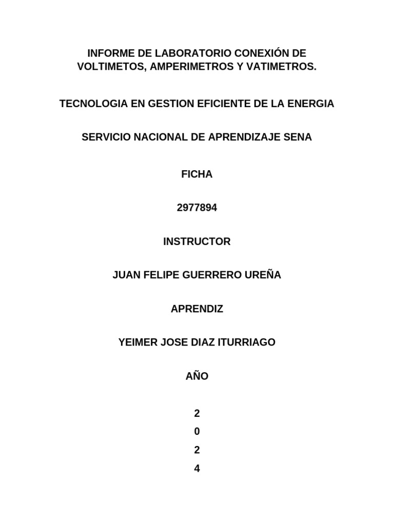 Informe De Laboratorio 1 Pdf