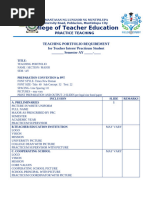 Teaching Internship Portfolio Format | PDF | Curriculum | Learning