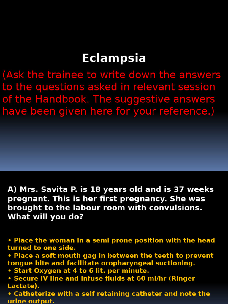 Eclampsia | PDF