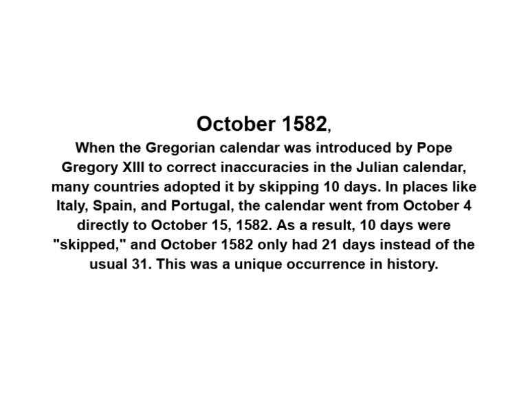 October 1582 | PDF