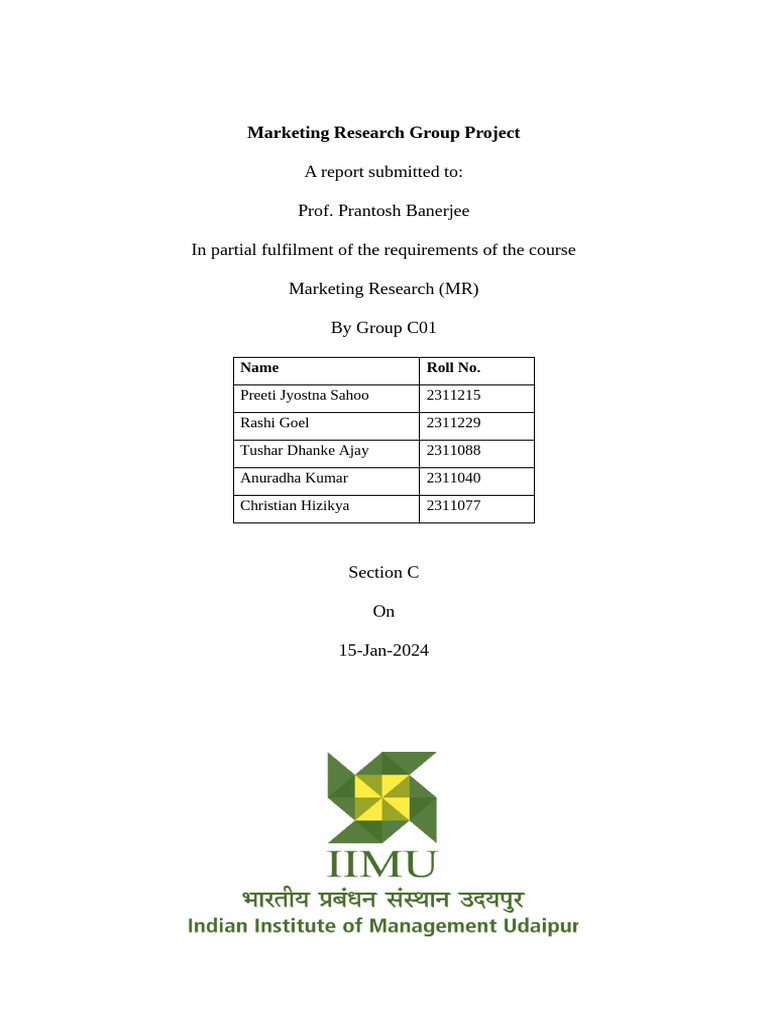 C1 - Group Project - Milestone1 | PDF
