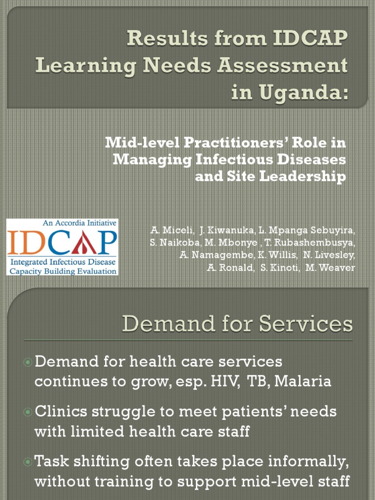 Mid-Level Practitioners' Role in Managing Infectious Diseases and Site ...