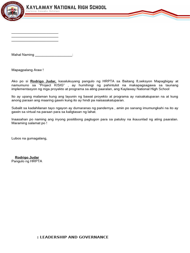 Letter PPA's | PDF