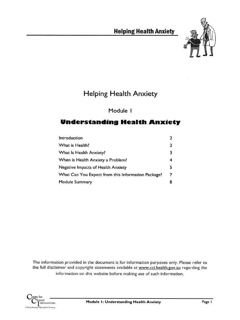 Helping Health Anxiety | PDF