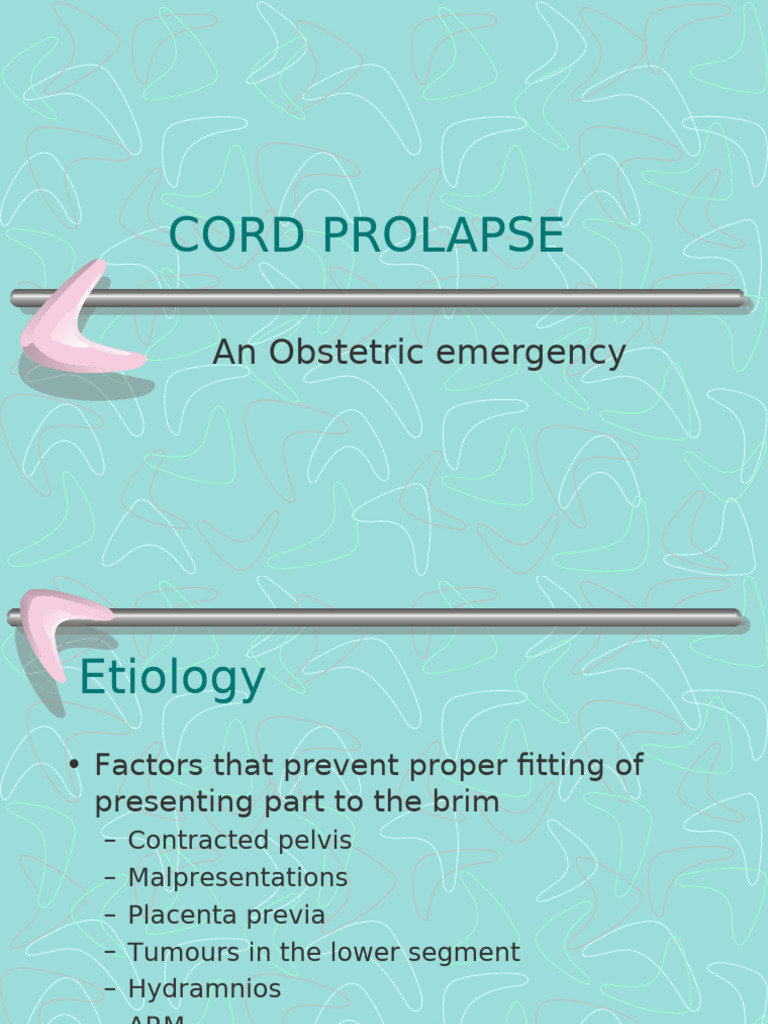 Cord Prolapse | PDF