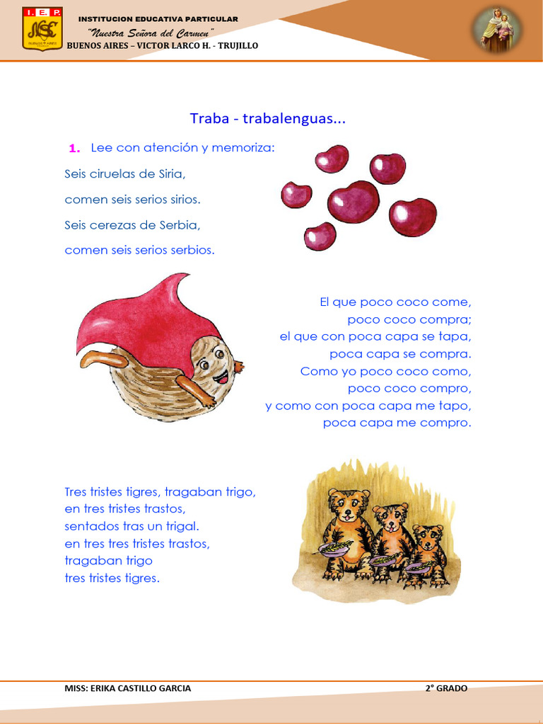 TRABALENGUAS | PDF