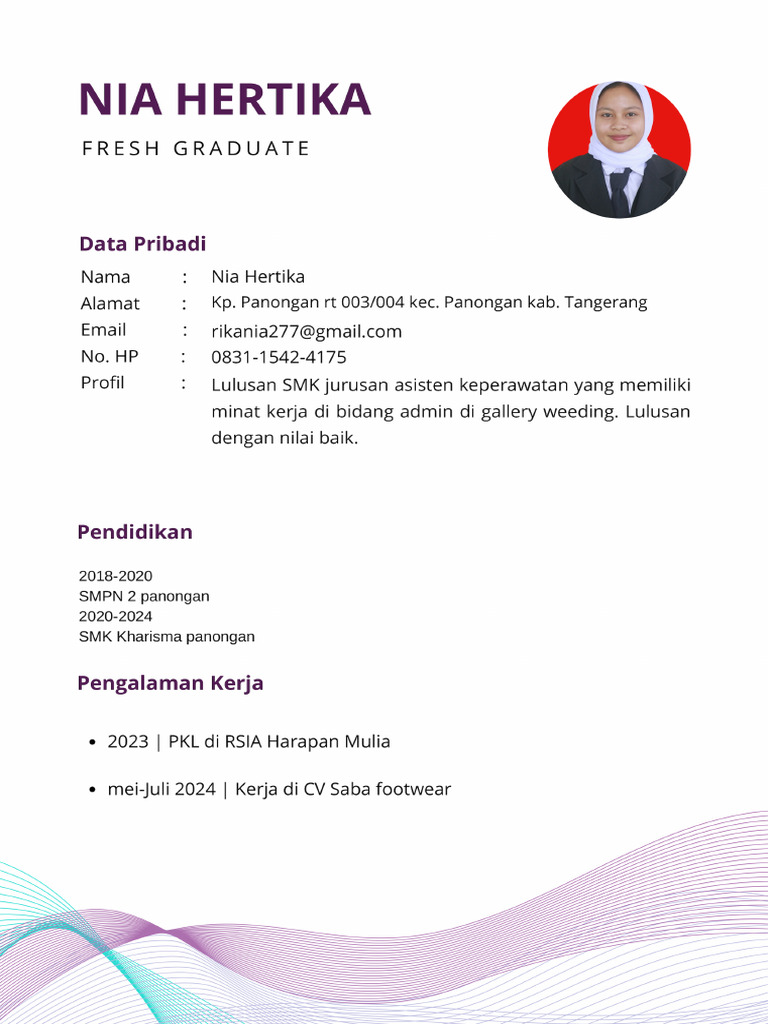 CV Nia | PDF