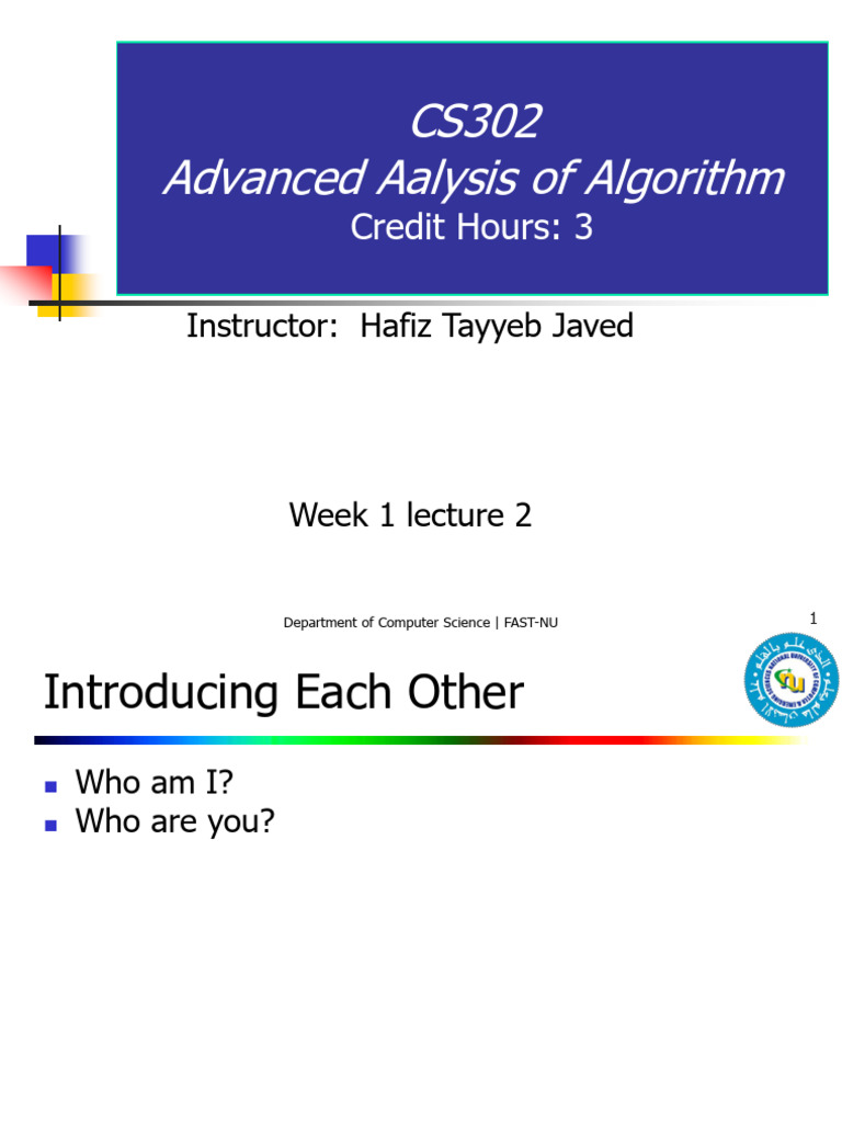 Week 01 Lecture 2 Introduction | PDF Week 01 Lecture 2 Introduction | PDF