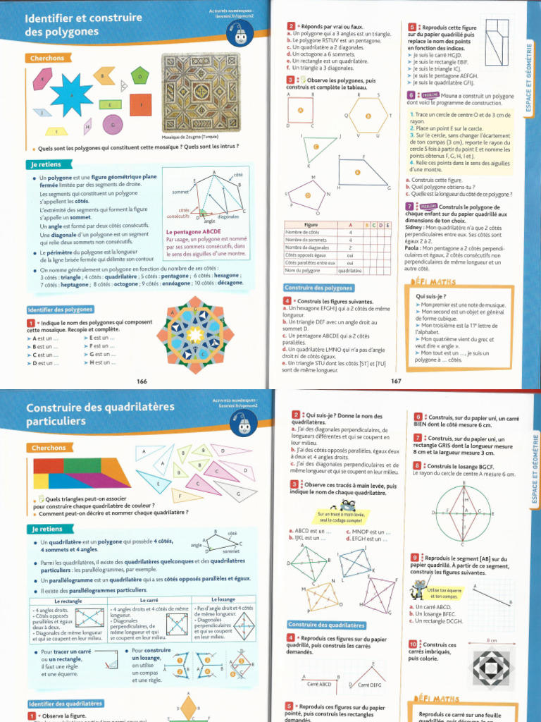 Les Nouveaux Outils Pour Les Maths CM2 Géo Fin Liv | PDF