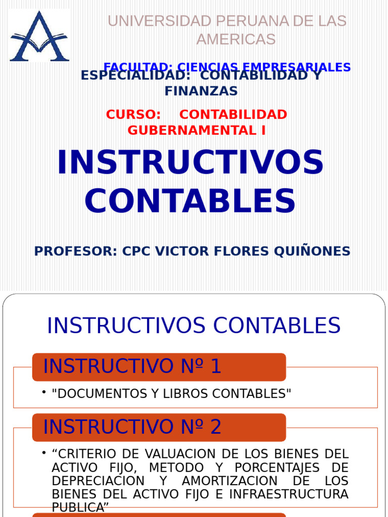 Instructivos Contables | PDF