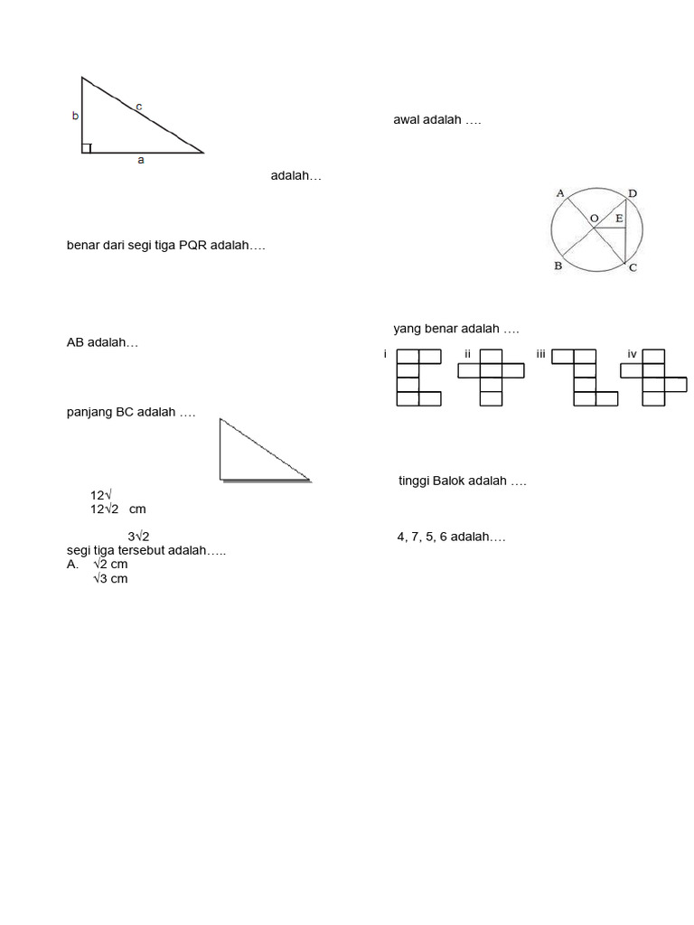 Latihan Soal Pat Matematika Kelas 8 | PDF