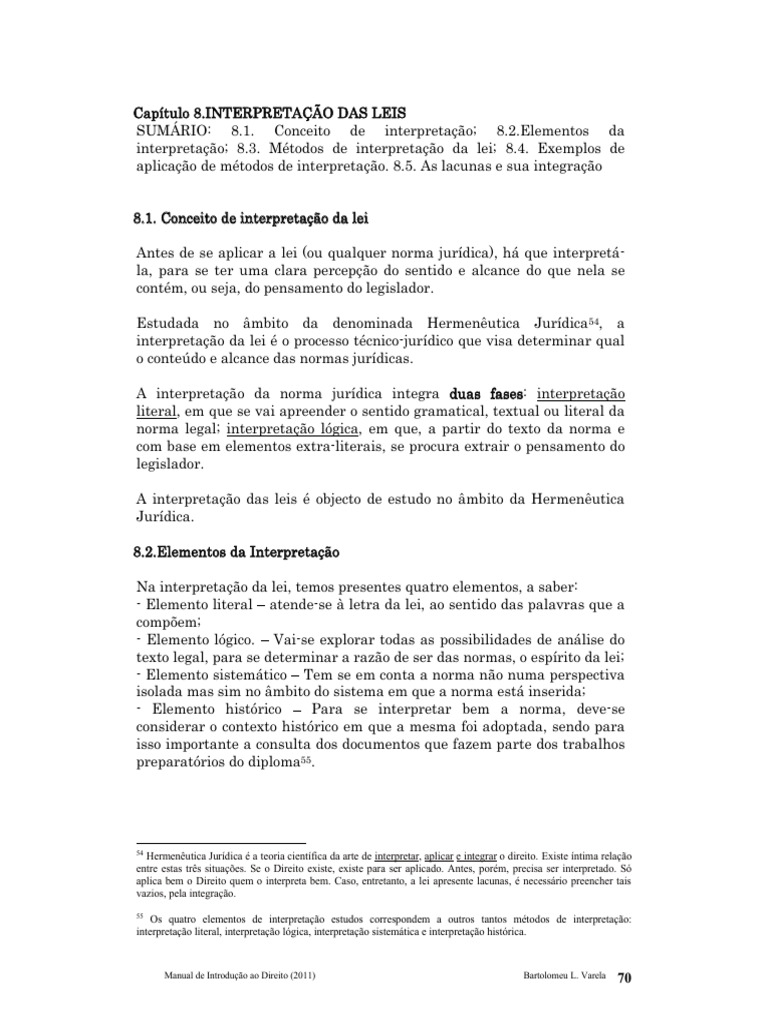 Interpretacì Aì o Da Lei | PDF