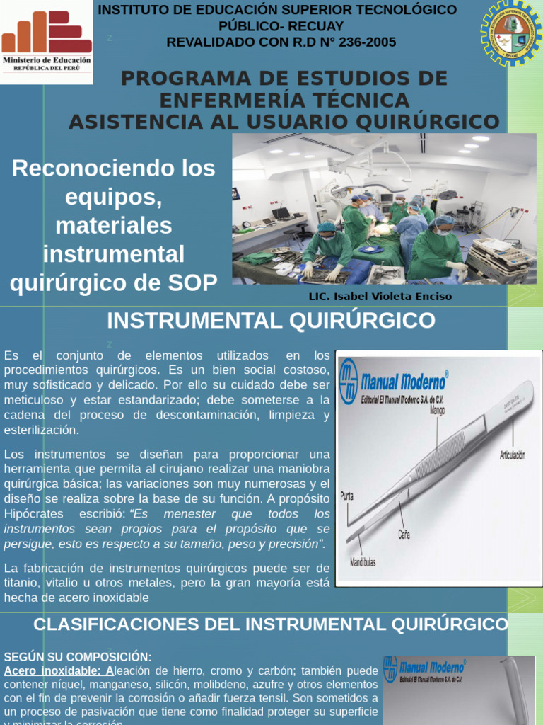 Fichero de Instrumental Quirúrgico | PDF | Cirugía | Historia
