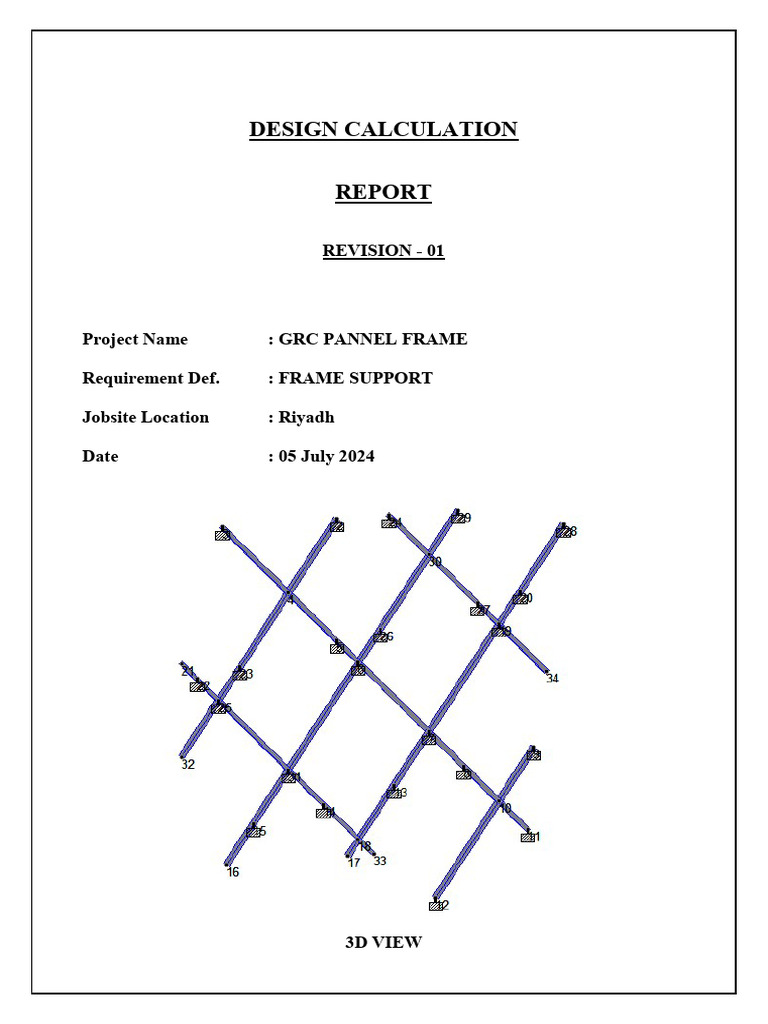 Design Calculation Report - Rev01 | PDF