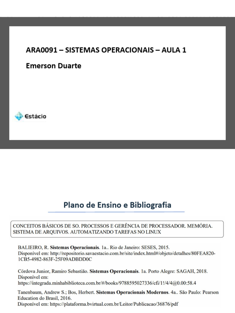 Aula 1 e 2 | PDF