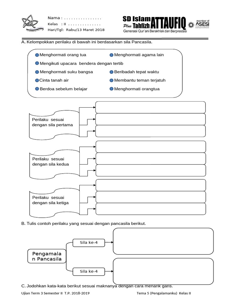 SOAL TERM 3 Tema 5 (2) 2018 - 2019 | PDF