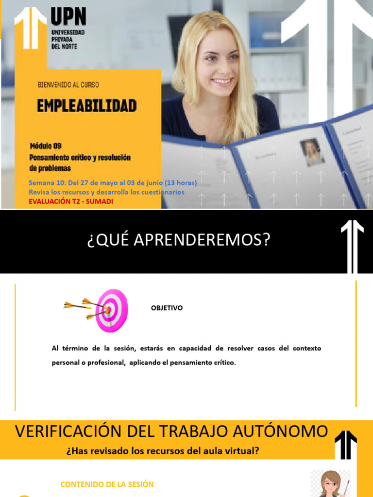 M09 - PPT - Resumen - Pensamiento Crítico | PDF