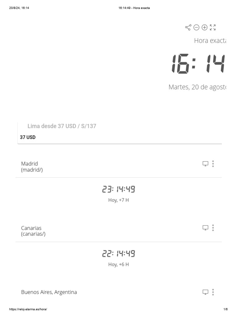 16 - 14 - 42 - Hora Exacta | PDF