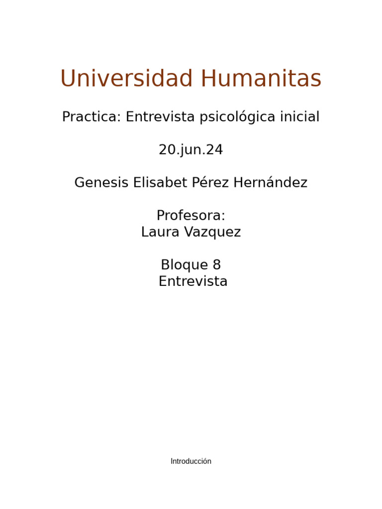 Universidad Humanitas | PDF